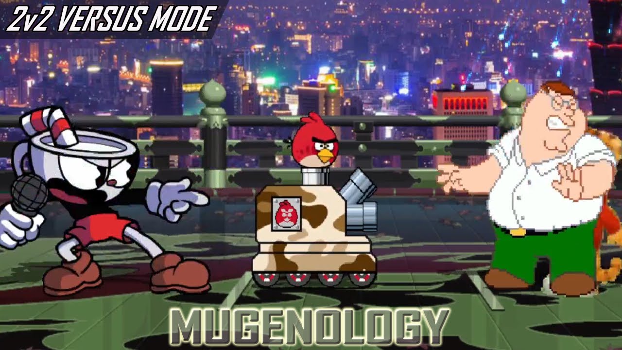 Angry Birds Tank & Cuphead (FNF) vs Daniel Tiger & Peter Griffin - 2v2 ...