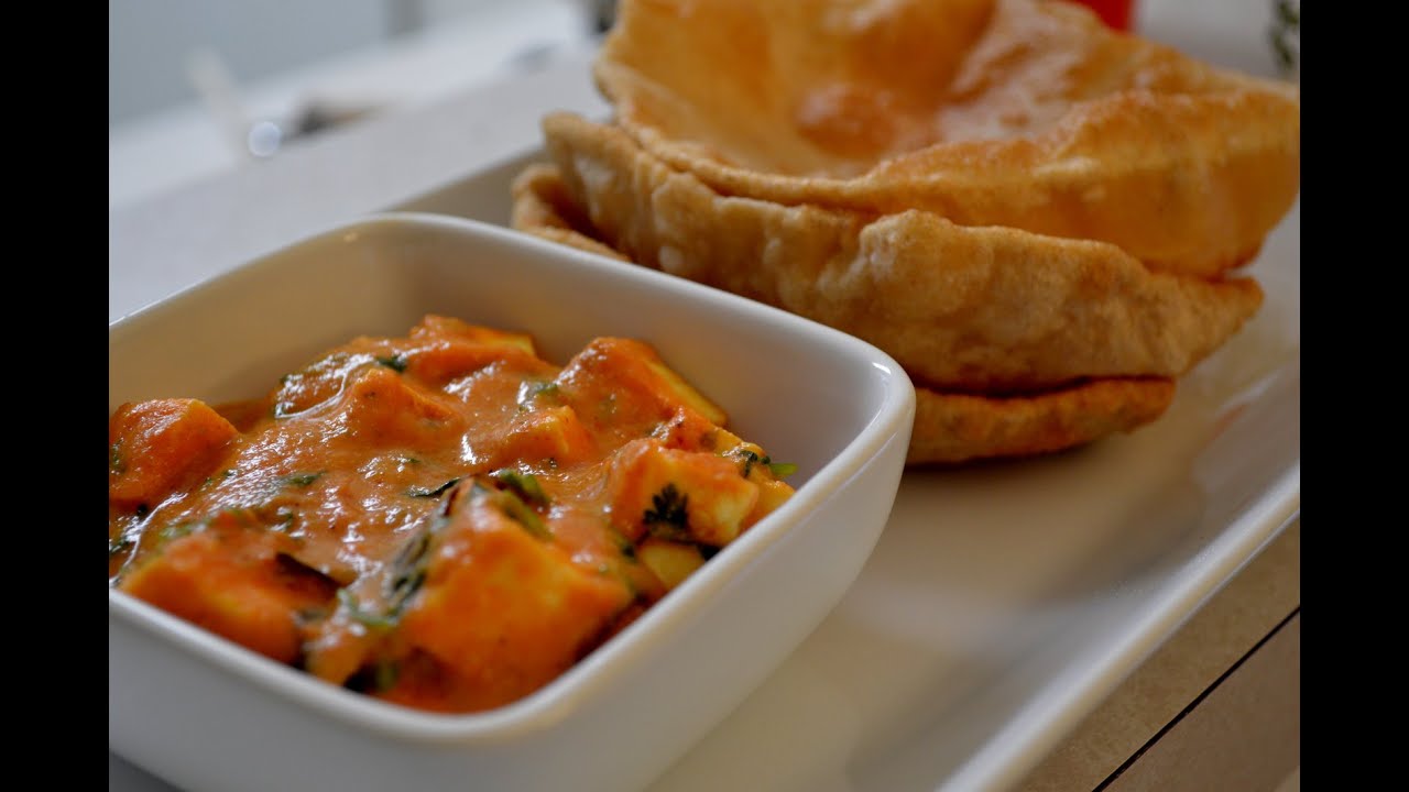 Paneer Butter Masala/Shahi Paneer With Puri YUM YUM - YouTube