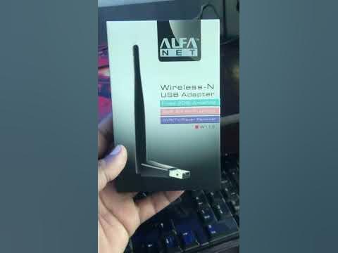 ALFA NET Wireless-N USB Adapter w113 Fix 3Dbi Antenna price 800. - YouTube