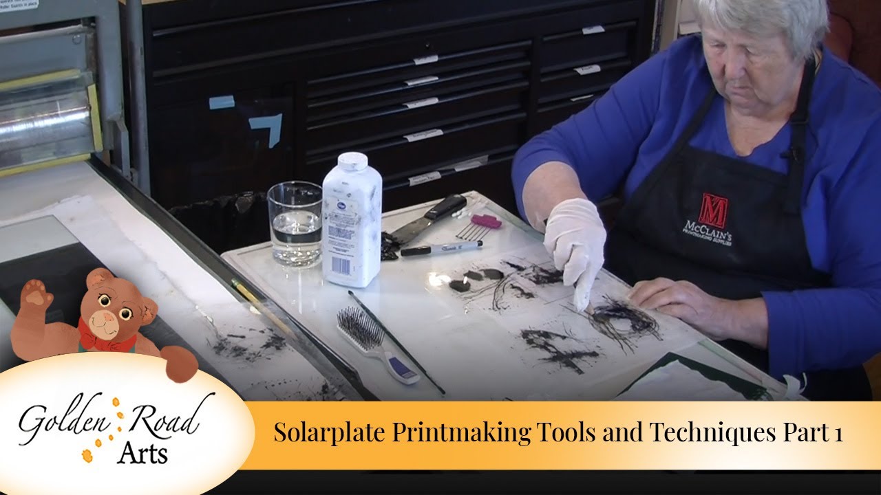 Solarplate Printmaking Tools and Techniques Part 1 [Golden Road Arts ...