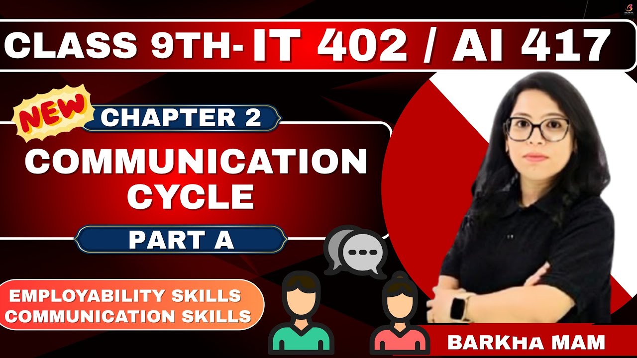 Class 9th IT & AI Chapter 2: Communication Cycle Unit 1|Part A| One ...