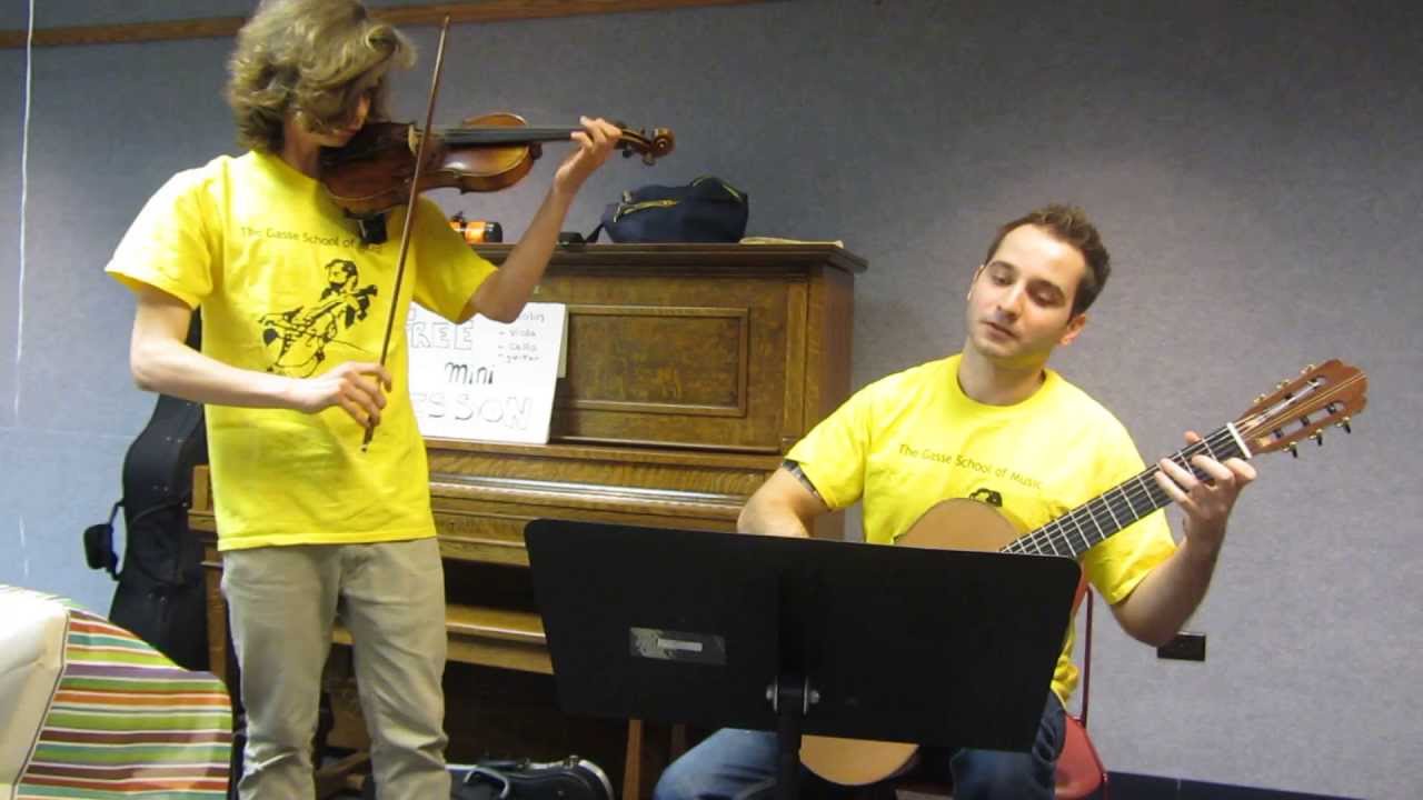 Paganini, Violin and Guitar. Gasse School of Music. Forest Park ...