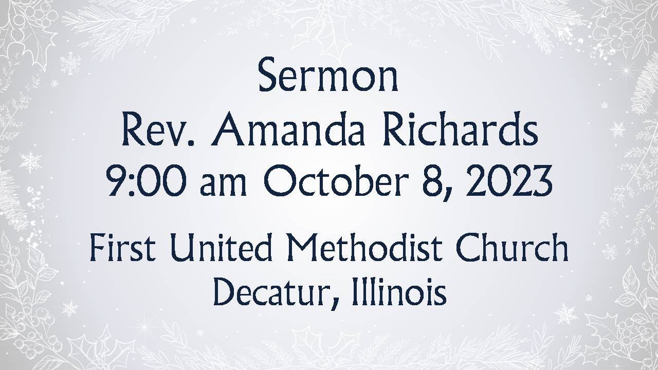 First United Methodist Church, Decatur, IL 10 08 2023 - YouTube