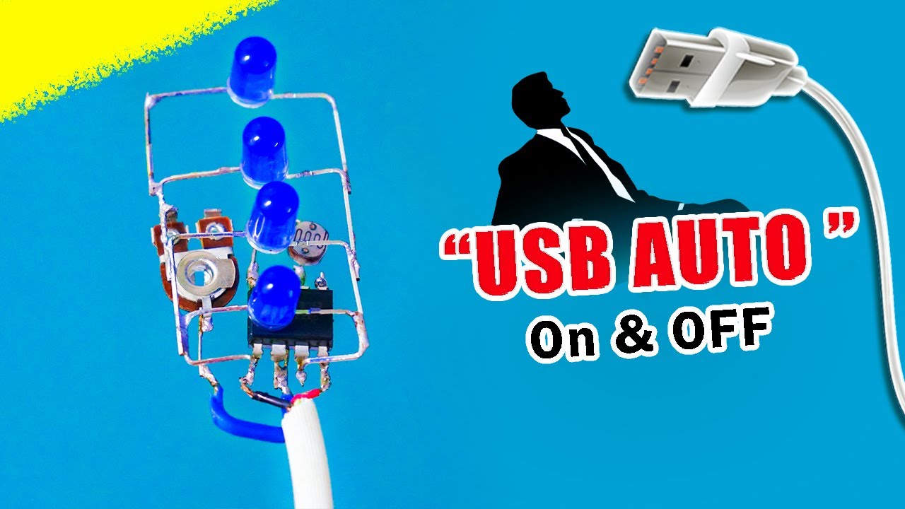 Make Smart Usb Night Light Using Basic Components - YouTube