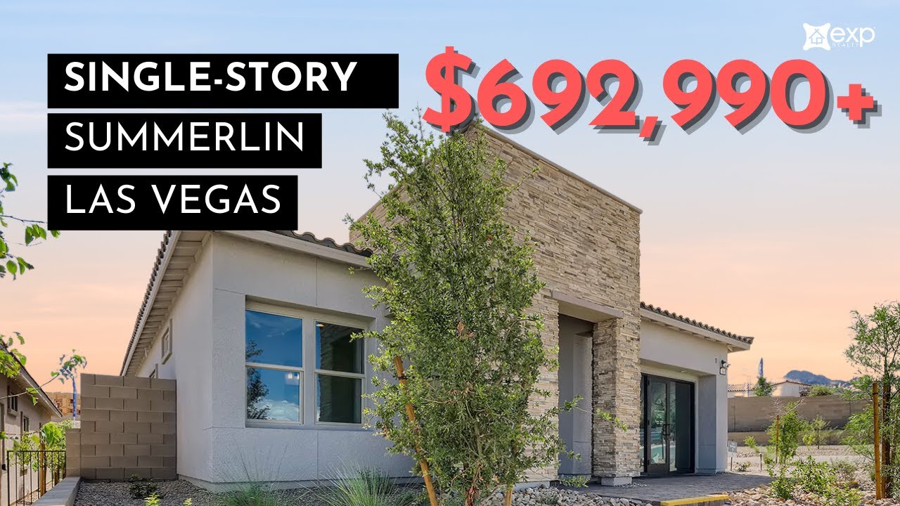 MUST SEE! Summerlin Las Vegas Single-Story Home For Sale Woodside Homes Falcon Crest Talon Plan ...