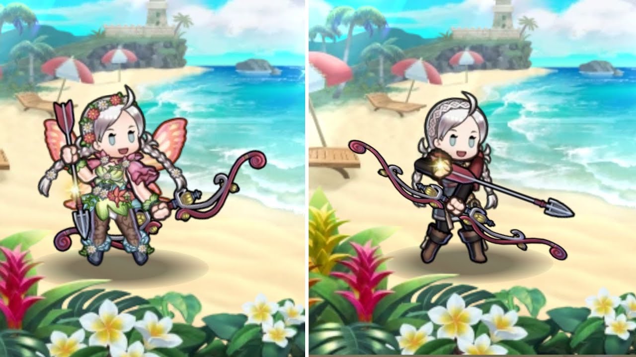 [FEH] Nina & Niles - Resplendent & Base Skins' Animations Comparison ...