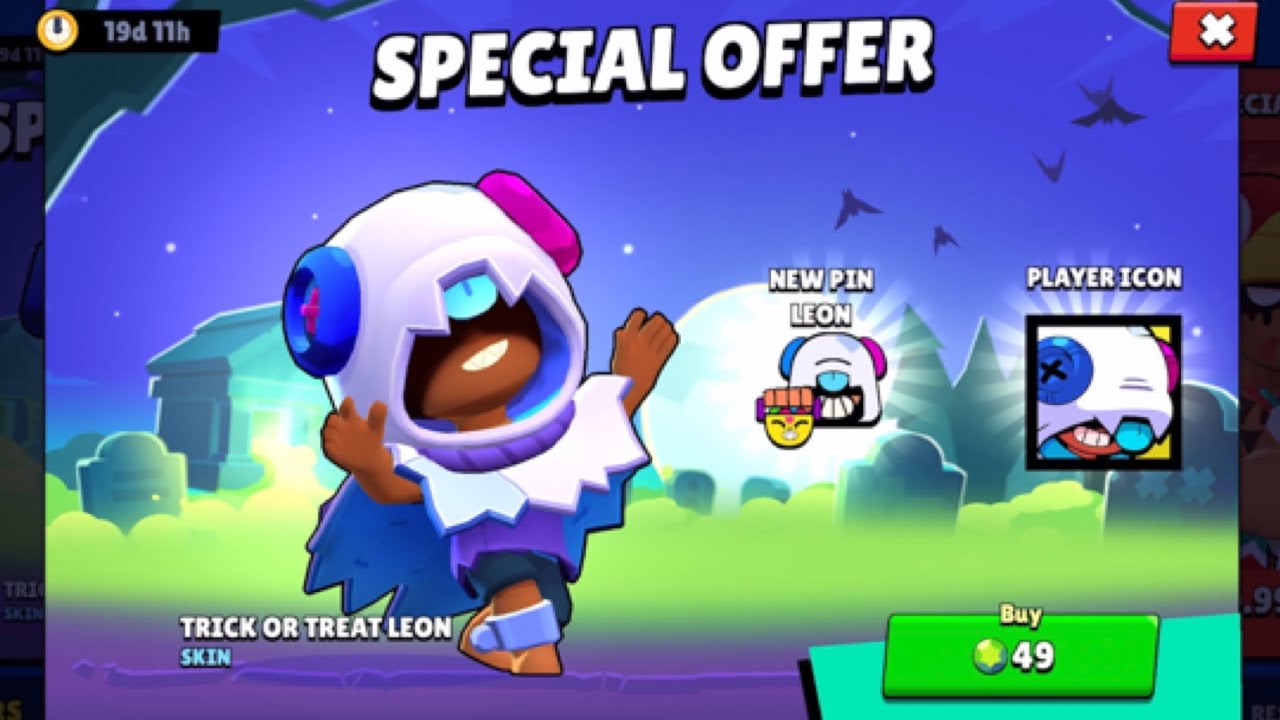Trick Or Treat Leon! | Brawl Stars - YouTube