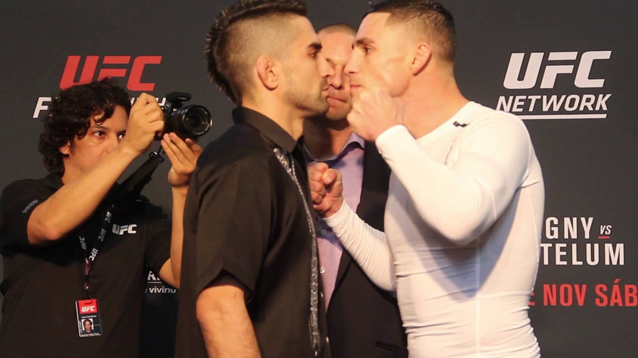 UFC Fight Night 78 Ricardo Lamas v Diego Sanchez Staredown / Careo ...