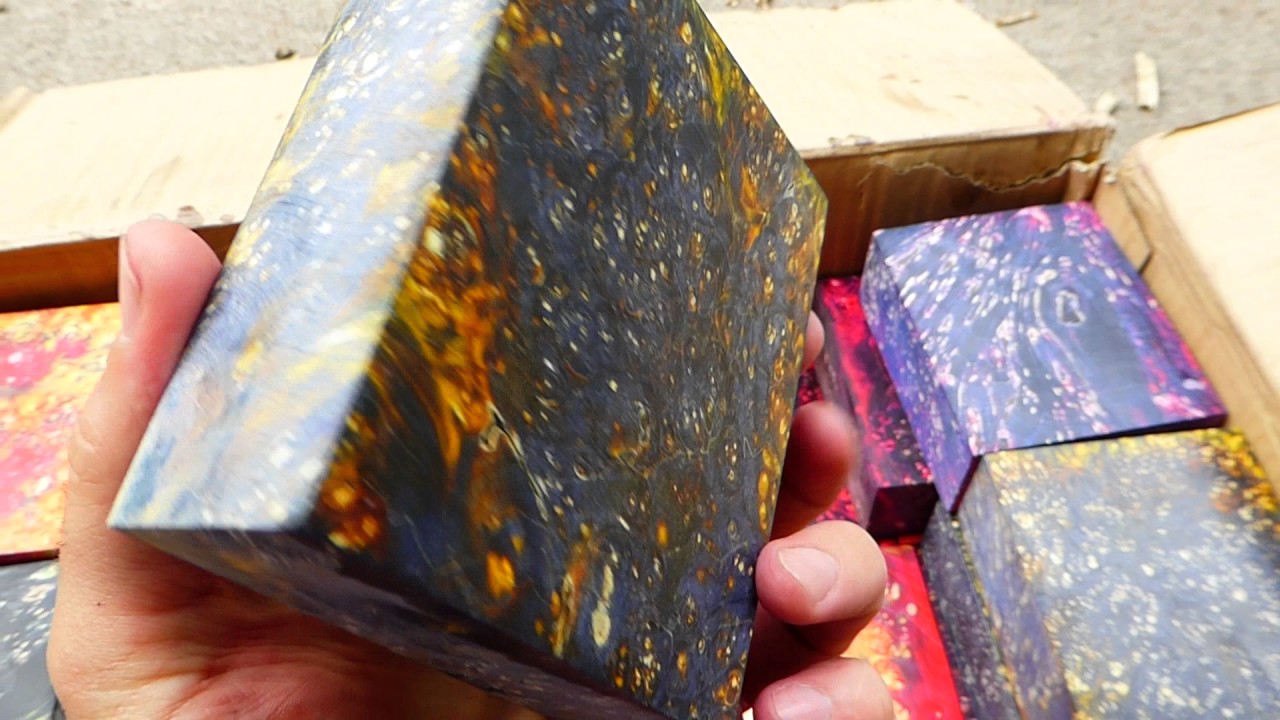 Overview stabilized wood big size - YouTube