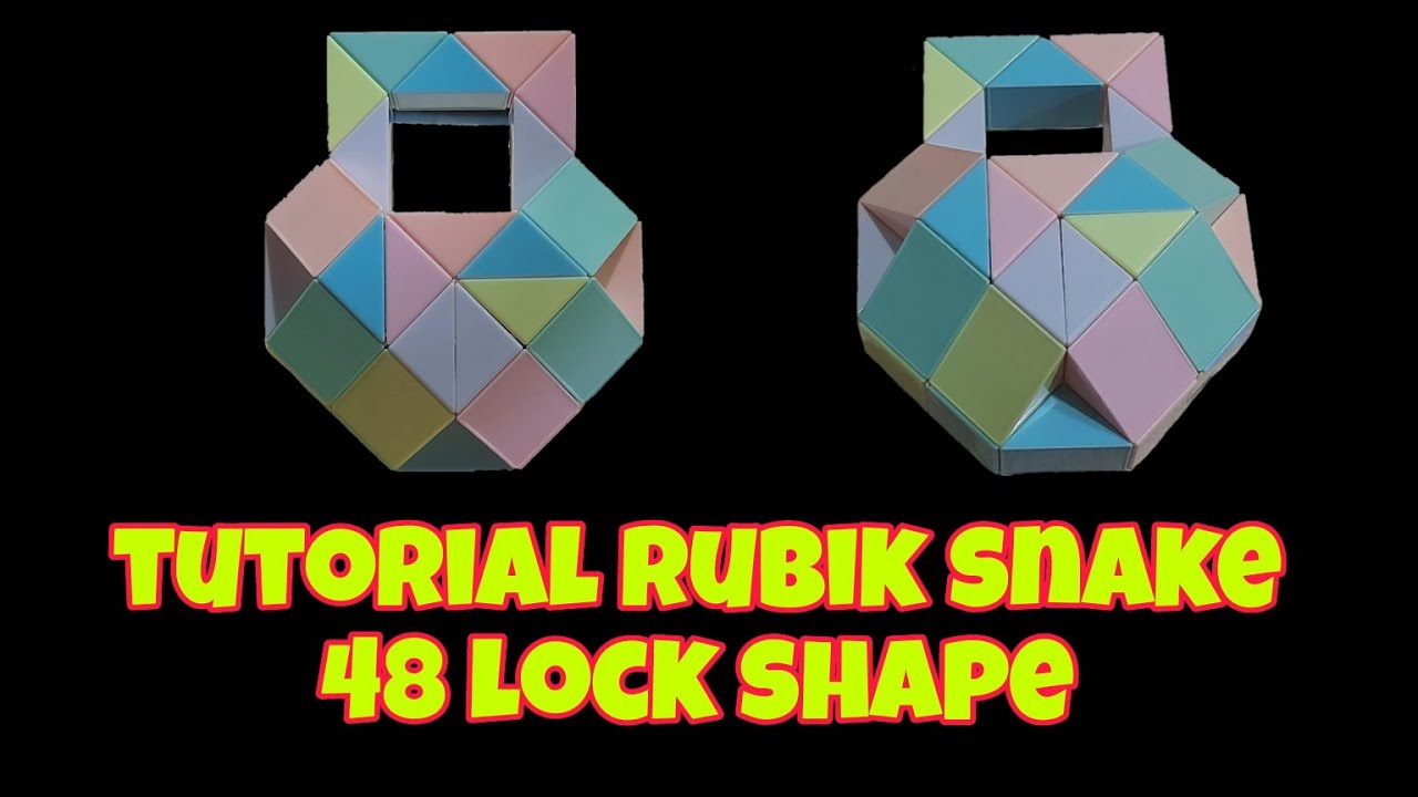 Rubik's snake 48 lock shape - YouTube