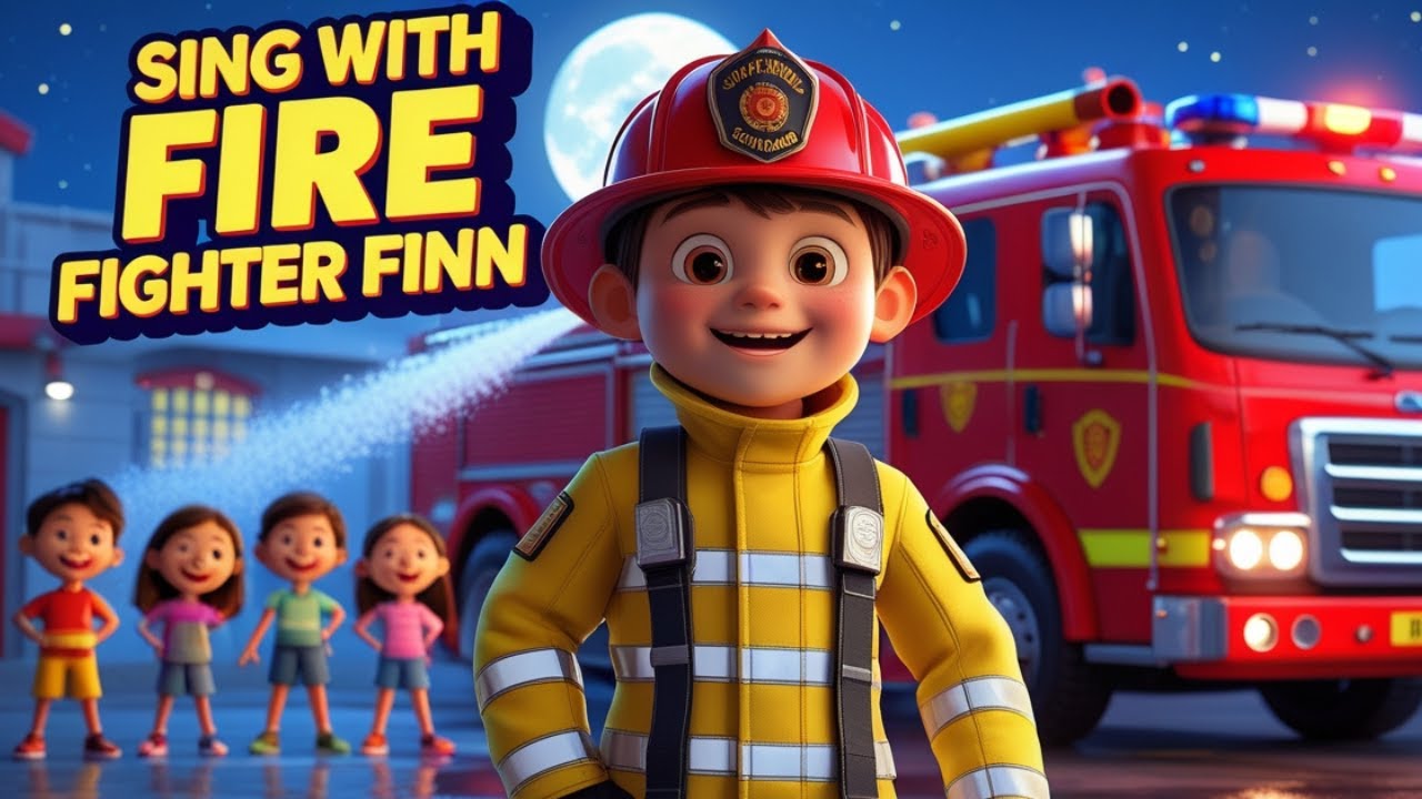 Sing With Firefighter Finn! 🚒 Fun Learning Songs for Kids & Toddlers ...