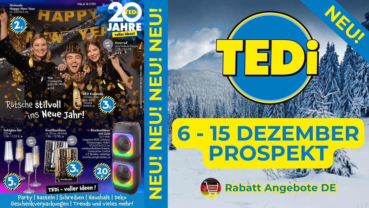 TEDİ Prospekte der Woche - Rabatt Angebote DE | 6 Dezember - 15 ...