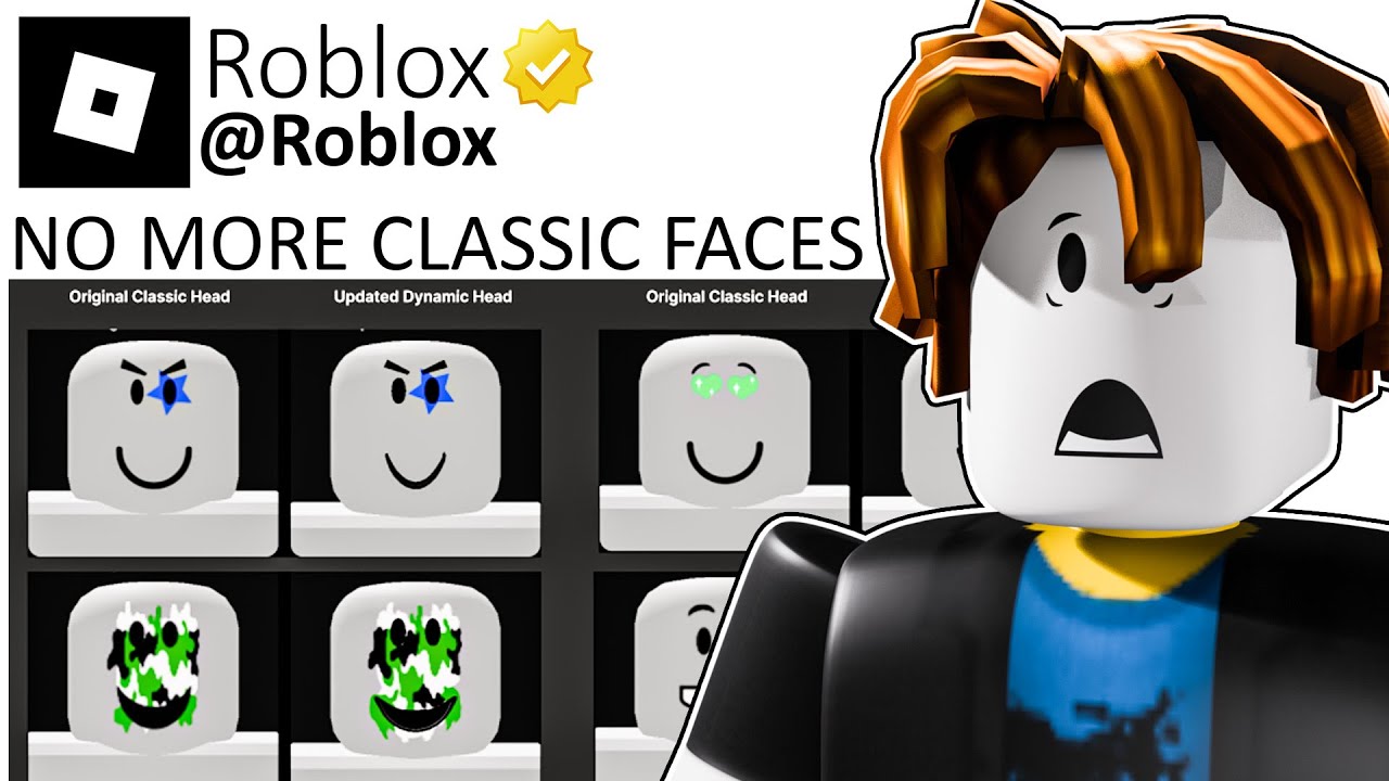 Roblox is Removing All Classic Faces - YouTube