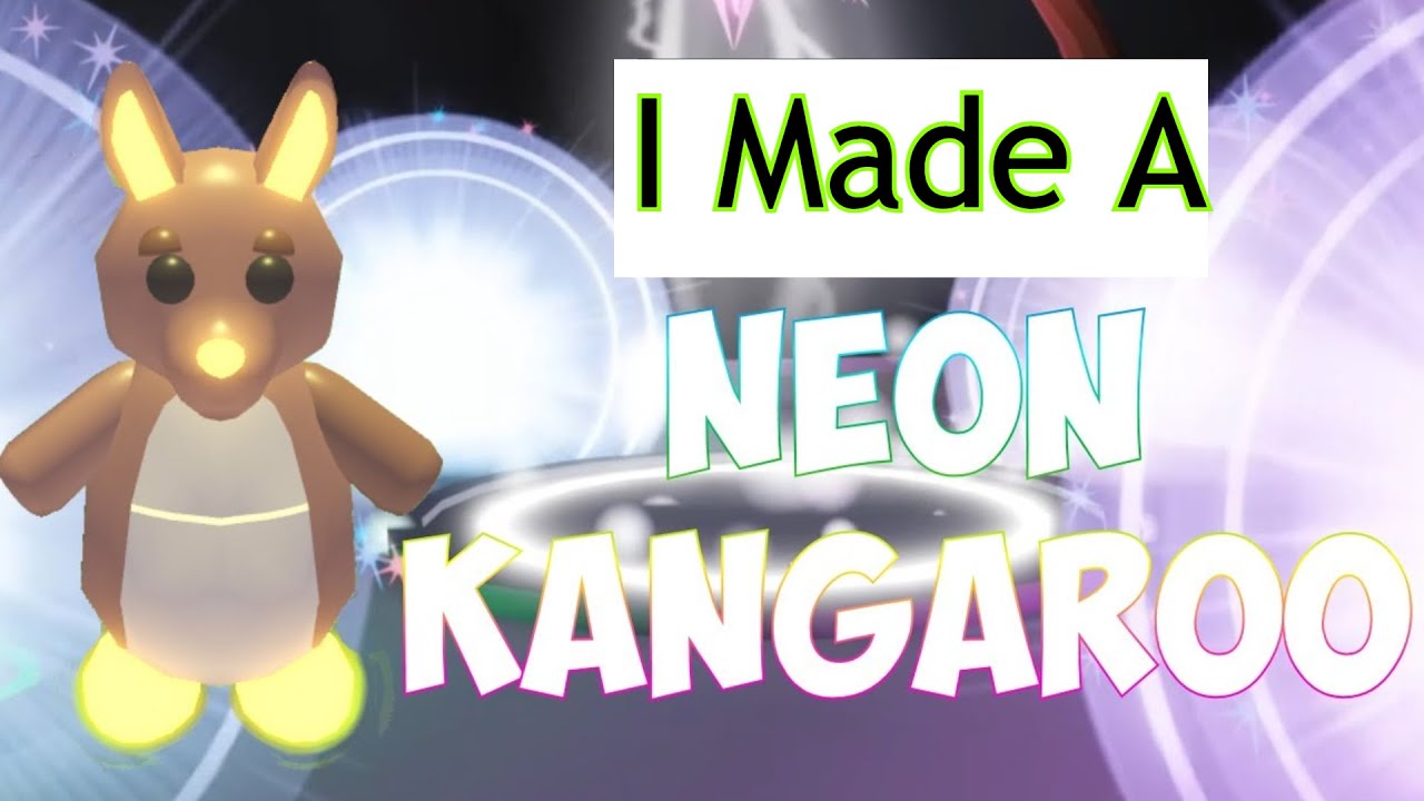 Making A Neon Kangaroo! |Adopt me! - YouTube