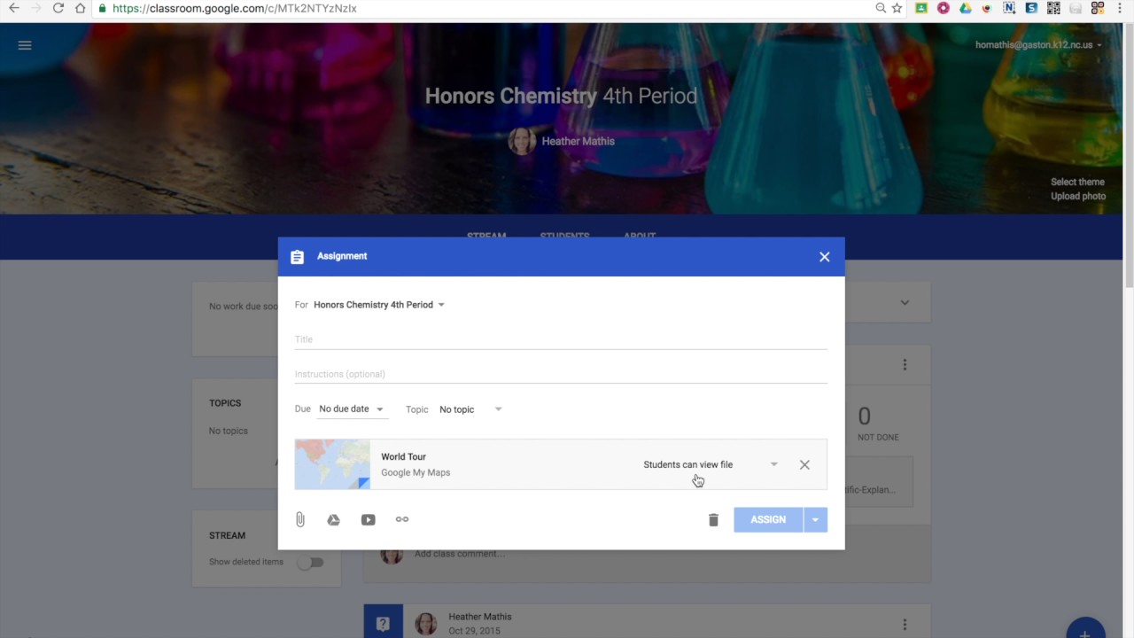 Google My Maps: With Google Classroom - YouTube