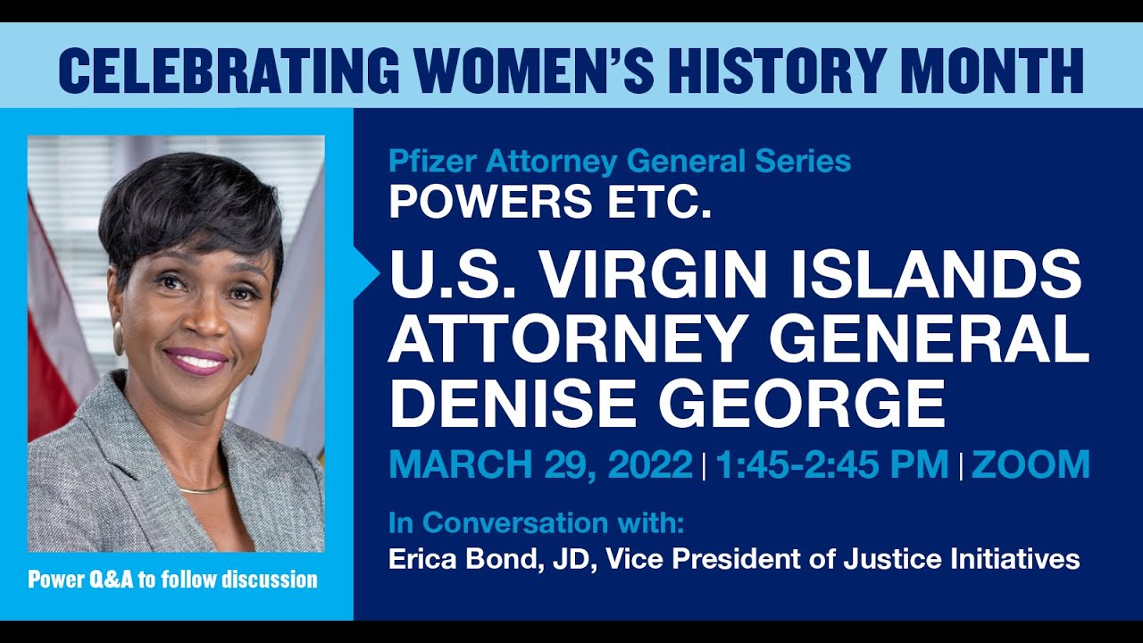 Pfizer Attorney General Series: U.S. Virgin Islands Attorney General ...