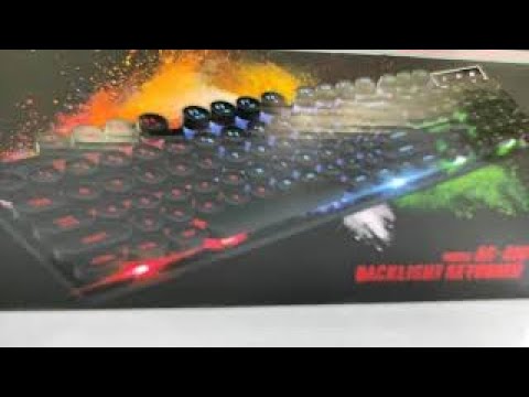 IMICE MK X60 Mechanical Keyboard Hk800 Backlight Keyboard Unboxing ...