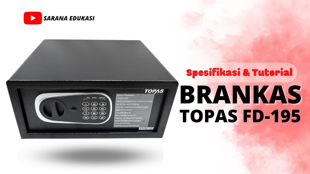 BRANKAS TOPAS FD-195C, TUTORIAL & SPESIFIKASI - YouTube