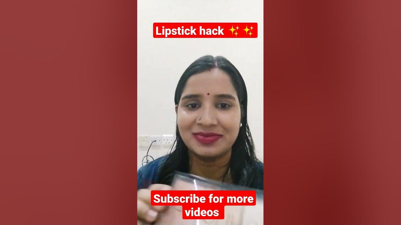 Tried Viral Lipstick Hack Using Highlighter ️ ️ Viralhack Shorts
