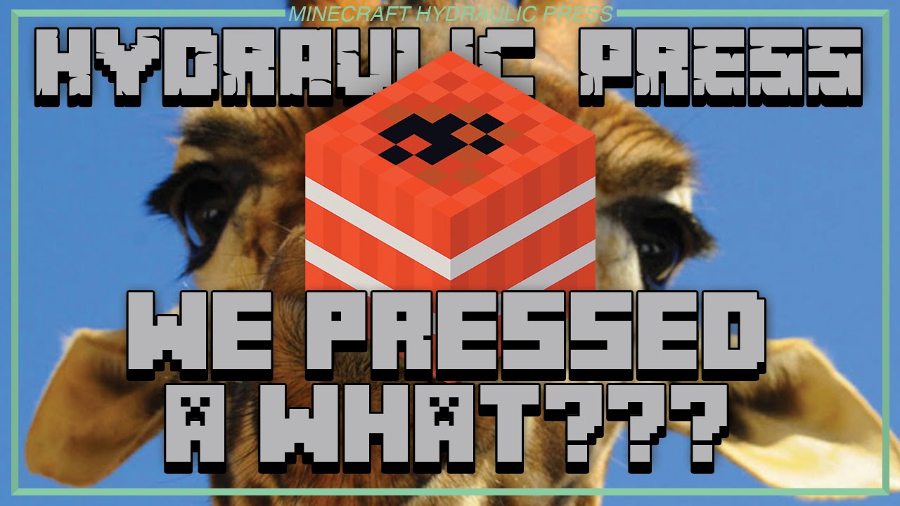 Hydraulic Press in Minecraft - Minecraft Press - Gidspor Giraffe ...