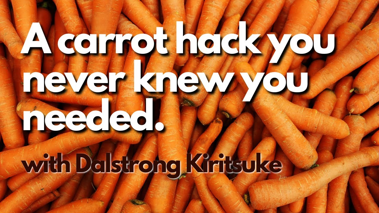 How to cut a carrot. A carrot hack you never knew you needed! - YouTube