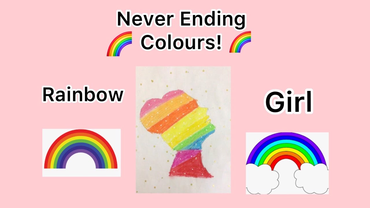 Never Ending Colours Transition| Rainbow Girl - YouTube