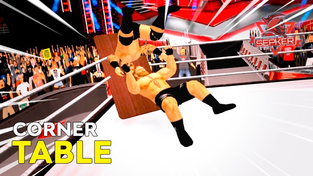 CORNER TABLE FURNITURE FOR WRESTLING REVOLUTION 3D! - YouTube
