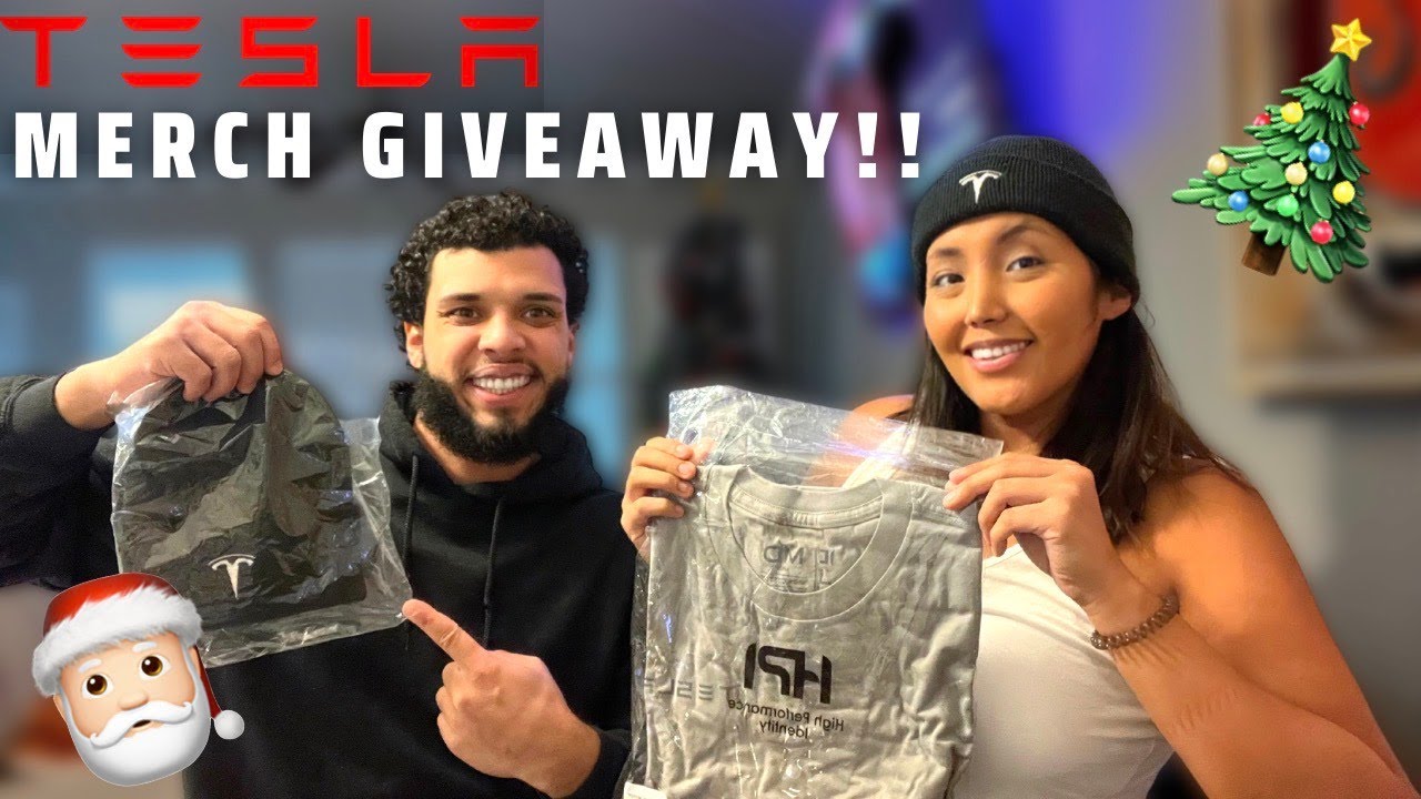TESLA MERCH GIVEAWAY! *CHRISTMAS GIVEAWAY* - YouTube