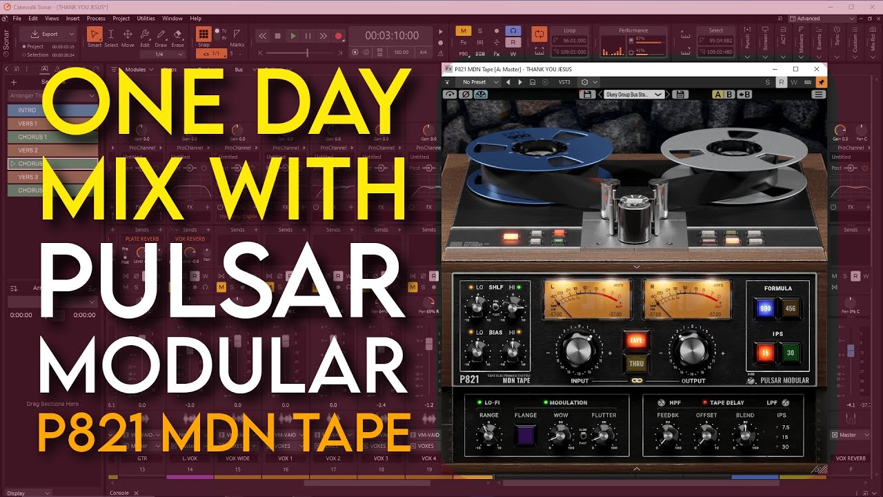 Mixing With Pulsar Modular 821 MDN Tape #vocals #homestudio # ...