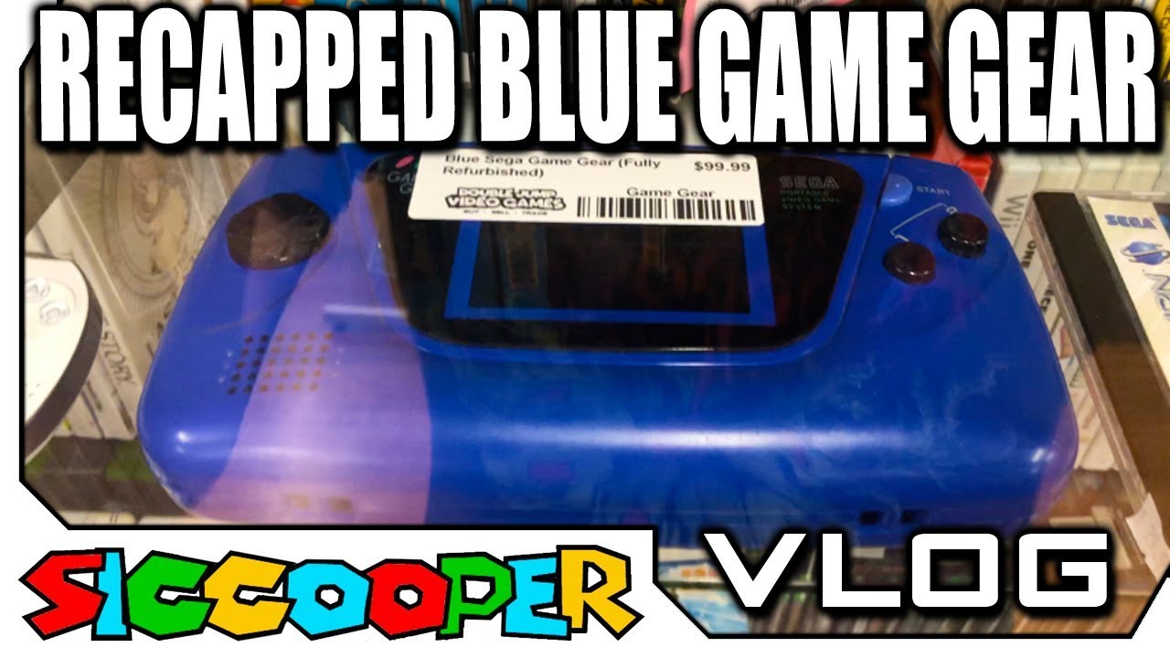 Super Awesome Fully Recapped Blue Sega Game Gear! | SicCooper - YouTube