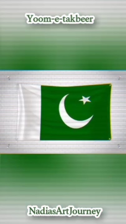 how to draw 3d Pakistani flag| Pakistani flag 🇵🇰|Yom e takbeer #youtubeshorts #shorts #drawing # ...