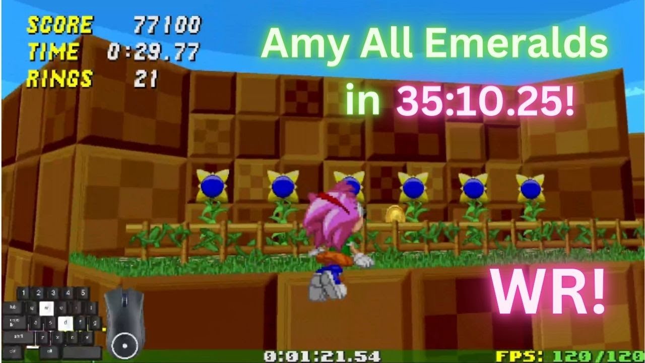 SRB2: Amy All Emeralds WR in 35:10.25! [V. 2.2.14] - YouTube