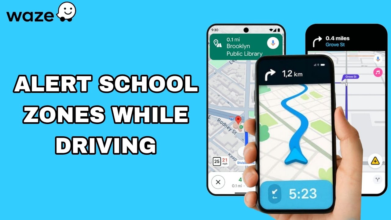 How To Alert School Zones While Driving On Waze App | Step By Step ...