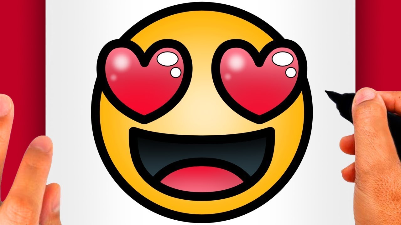 (SØTE TEGNINGER AV DYR) TEGNING EN EMOJI - HVORDAN TEGNE EN EMOJI ...