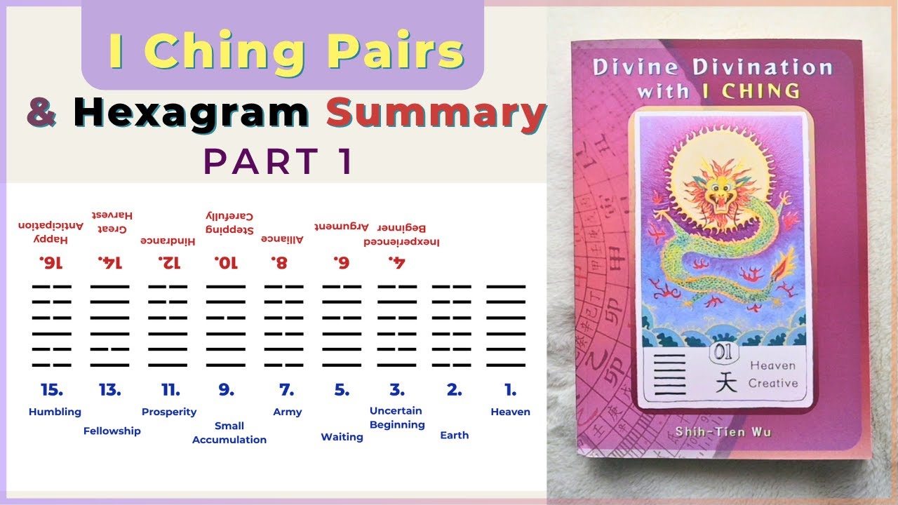 I Ching Divination Book, Hexagram Pairing and Summary: Part 1 (Hexagrams 1-30) - YouTube