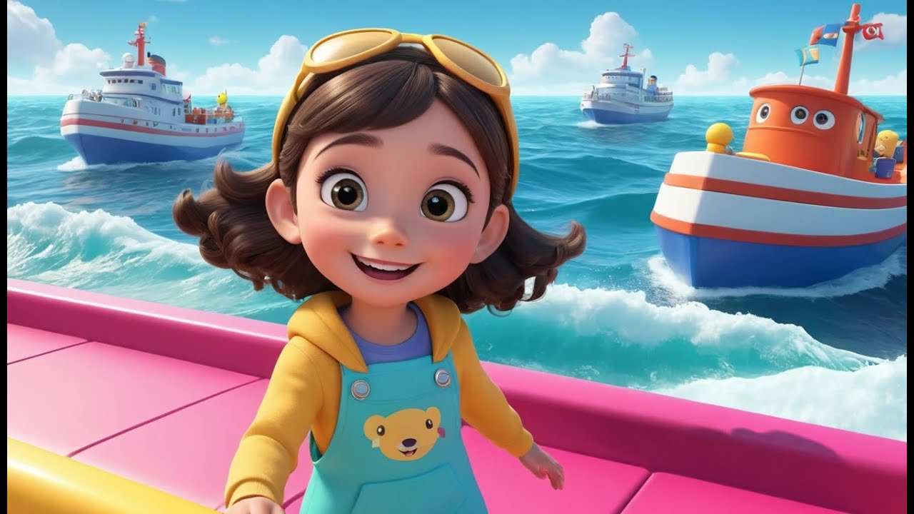 Ten Little Ships Sailing the Sea | Fun Counting Song for Kids ...