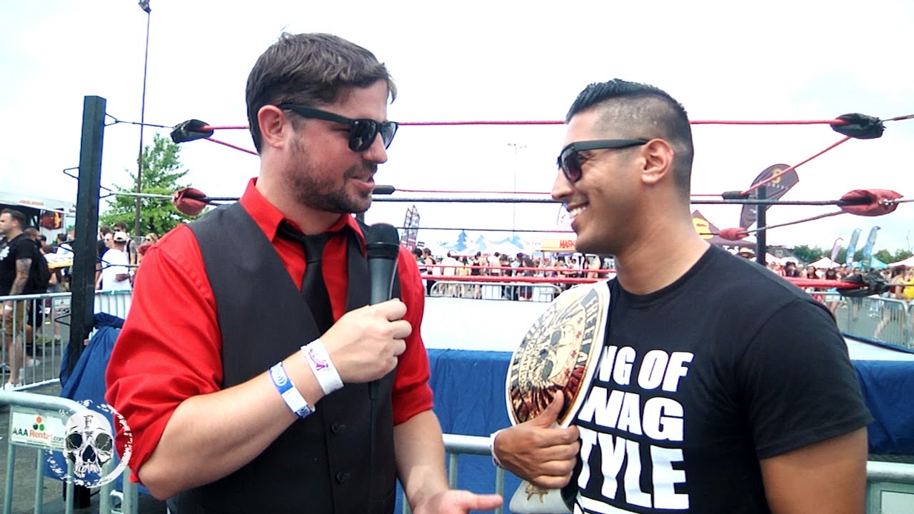 Prince Mustafa Ali interviewed at Vans Warped Tour - YouTube