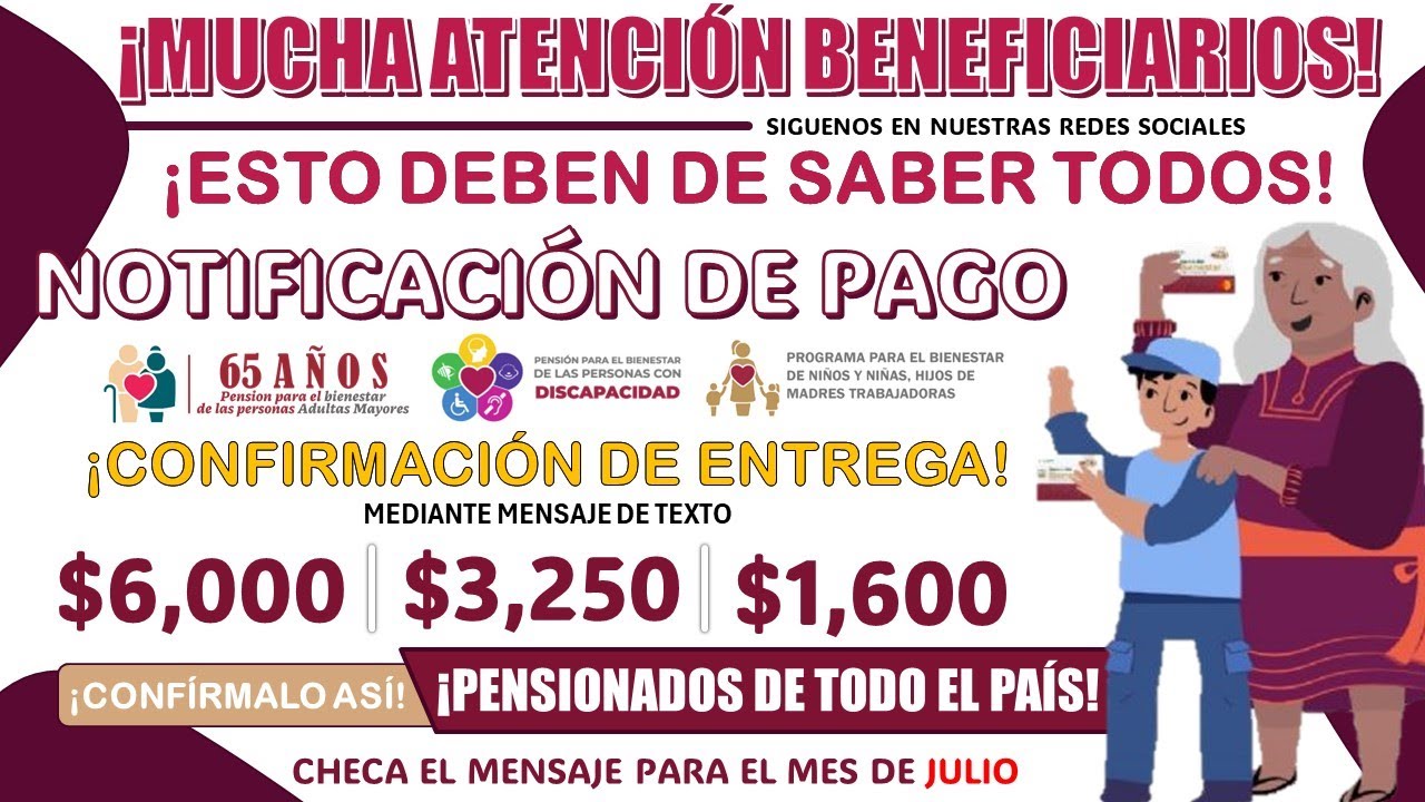 💣💥¡𝗔𝗦Í 𝗖𝗢𝗡𝗙𝗜𝗥𝗠𝗔𝗥Á𝗦 𝗧𝗨 𝗔𝗣𝗢𝗬𝗢!💣💥 SECRETARÍA DEL BIENESTAR ENVIARÁ MENSAJE ...