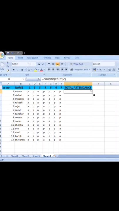 excel interview question|| computer class short video ||countif formula #excel #ytshorts # ...
