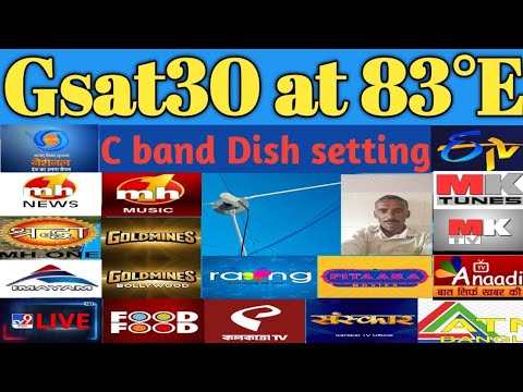 Gsat 30 dish setting!!gsat 30 new update@83e c band channel list 2025 - YouTube