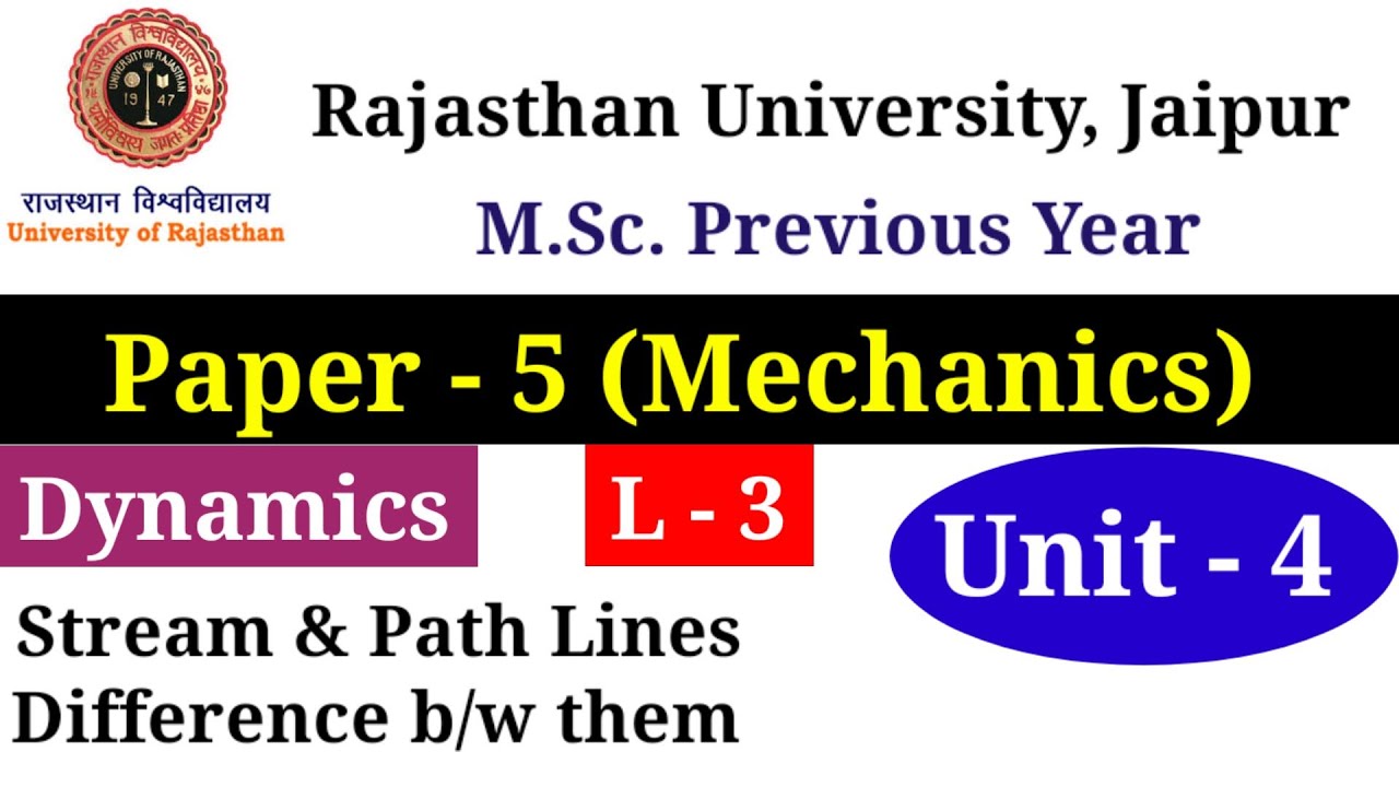 Stream lines & path lines | Difference b/w stream lines & Path lines ...