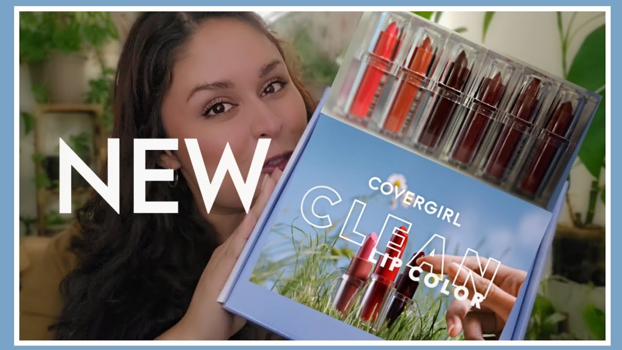 NEW Covergirl Clean Lip Color Lipsticks | Try on, Swatches, & Lip ...