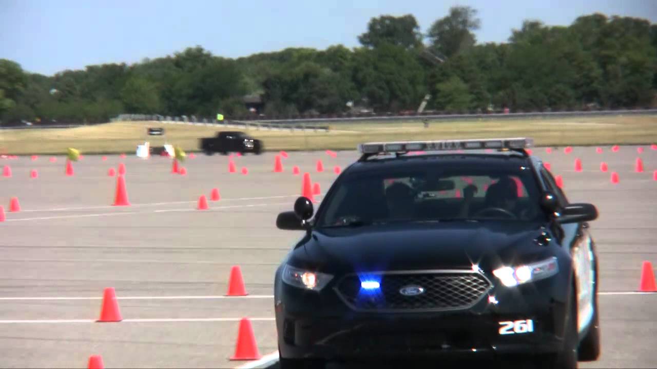 2013 Ford Police Interceptors Track Drive - YouTube