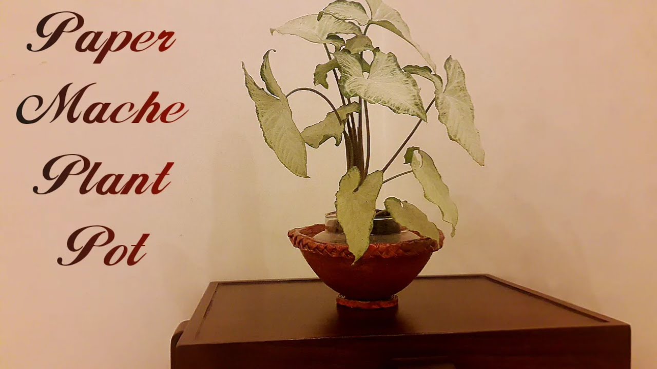 DIY Paper Mache Indoor Plant Pot diy-paper-mache-indoor-plant-pot