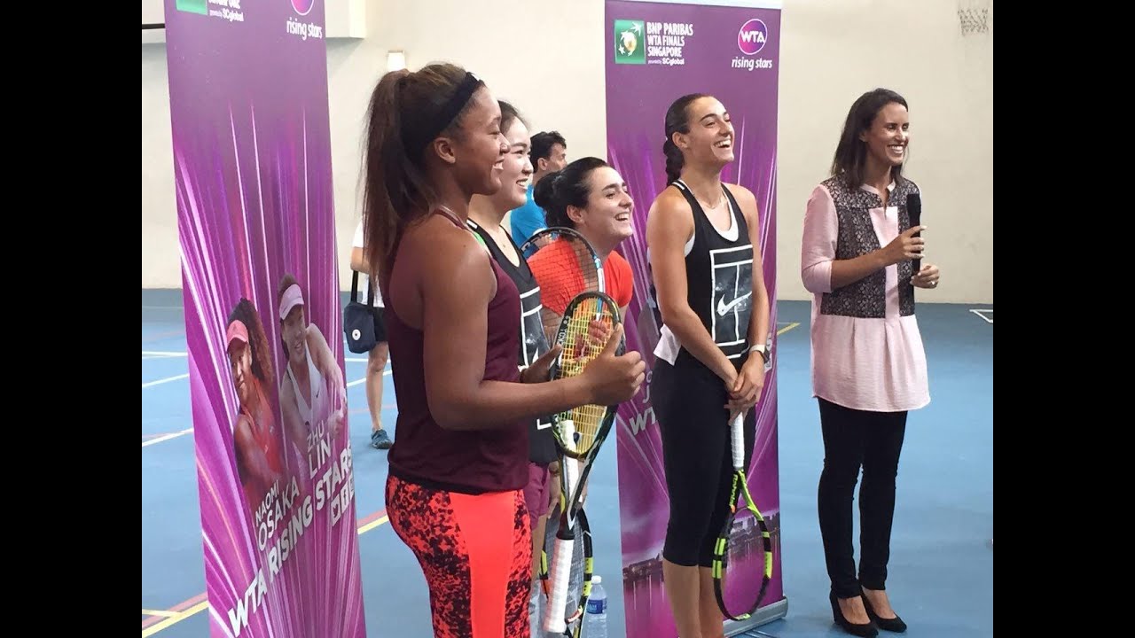 WATCH: WTA Rising Stars VS CHIJ Sec School (Toa Payoh) - YouTube