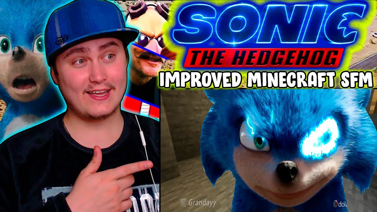 Sonic the Hedgehog Trailer Improved in Minecraft (SFM) | Reaction ...