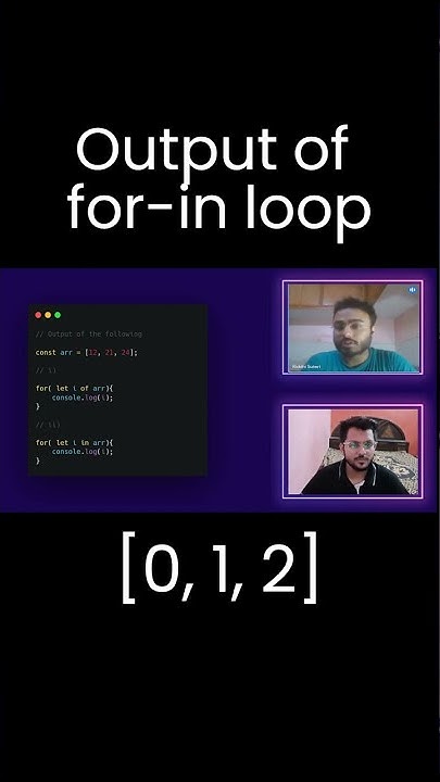 for of vs for in loop | JavaScript | frontend developer | Vishal Rajput ...