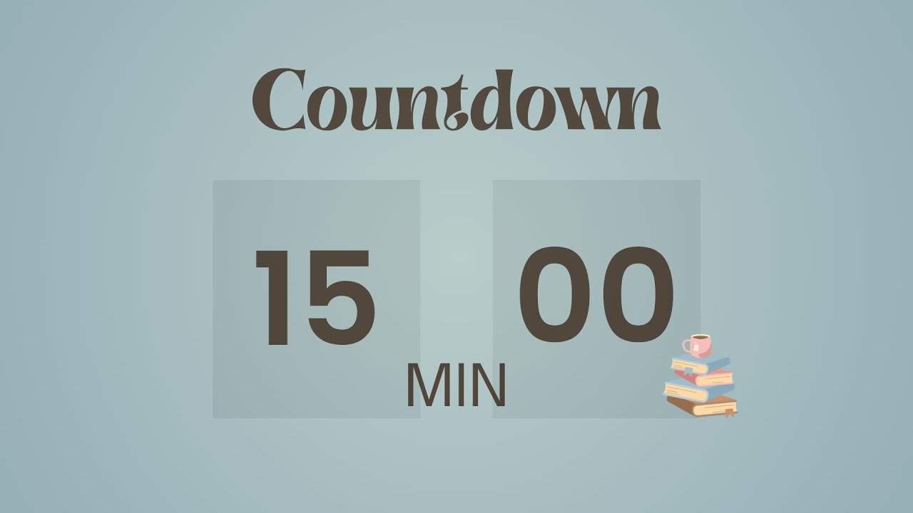 15 Minute Minty Reading Timer | calm, cozy & aesthetic - YouTube