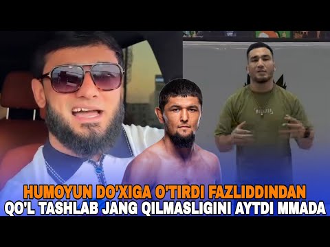 MMA! HUMOYUN FAZLIDDIN MADRAXIMOVDAN QO'RQIB DO'XIGA O'TIRDI MMADA JANG QILMAYMAN NURSULTON XAQ EKAN