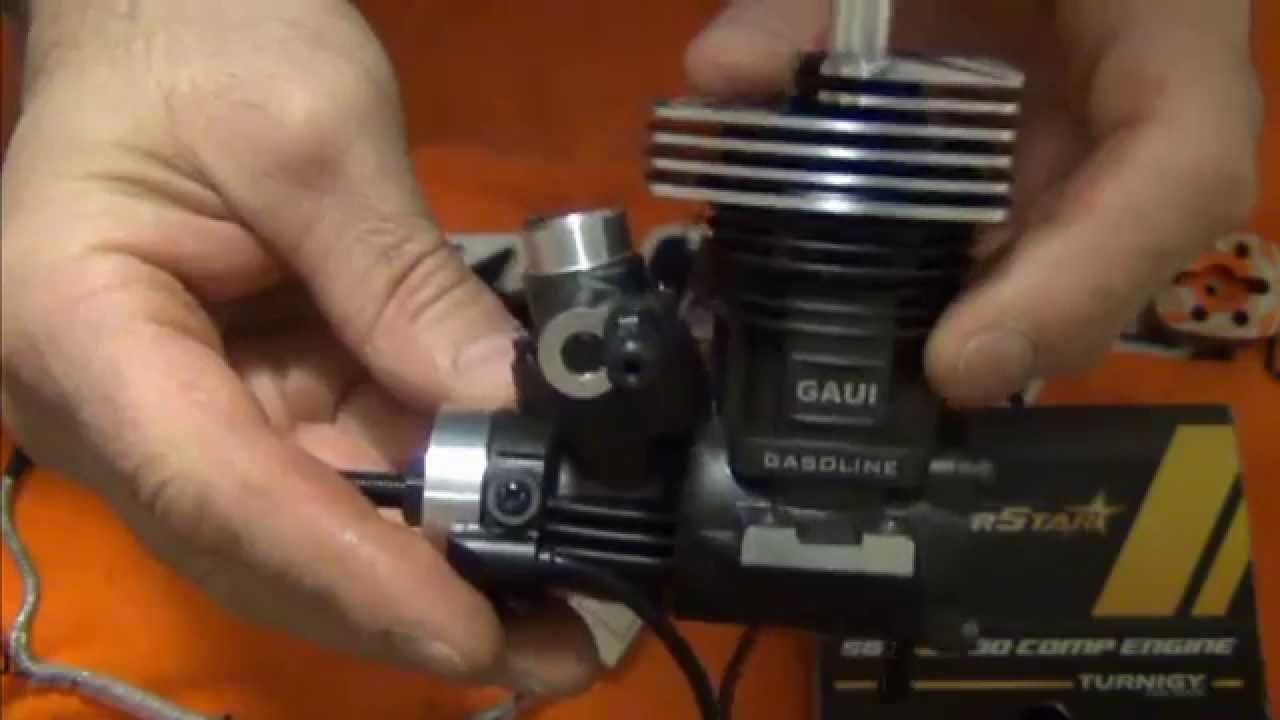 chaos gasser bulid T10 Gaui engine - YouTube